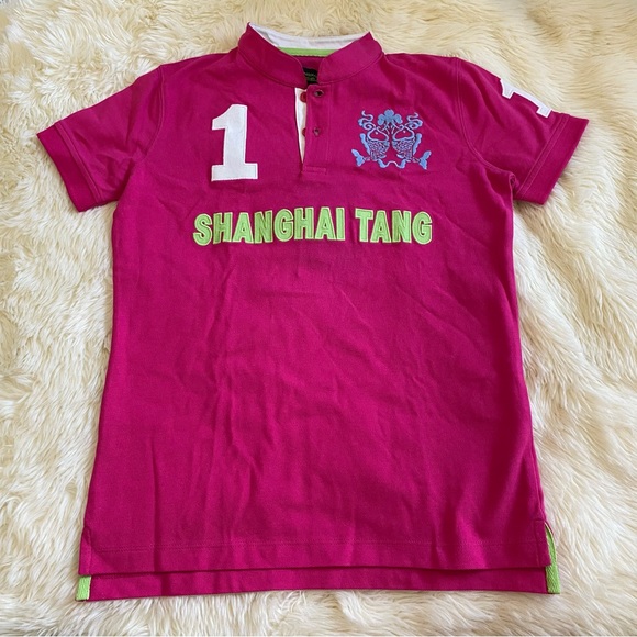 Shanghai Tang | Tops | New Shanghai Tang Womens Hot Pink Short Sleeve ...